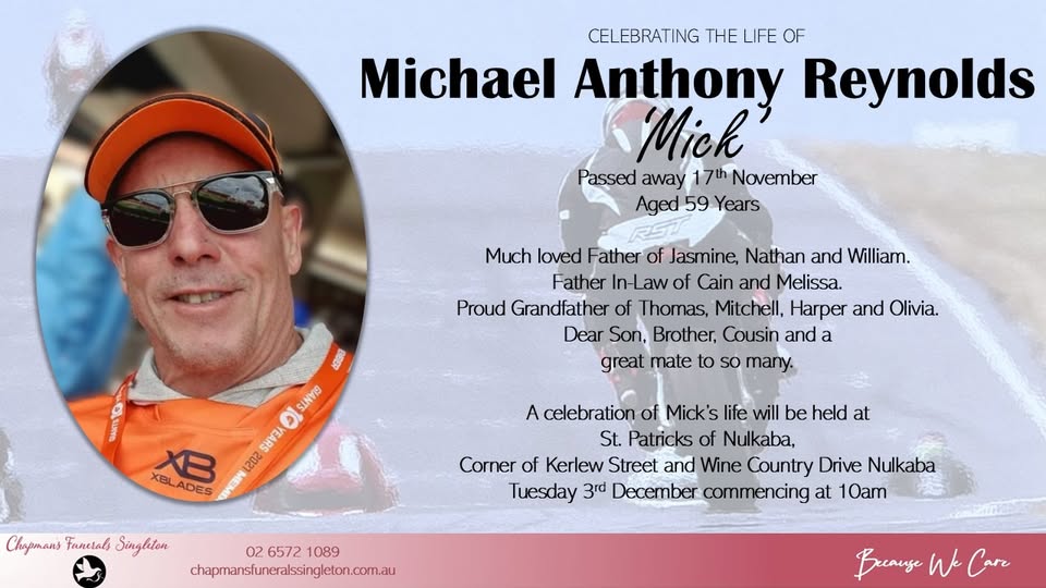 Michael “Mick” Anthony REYNOLDS – Online Memorials